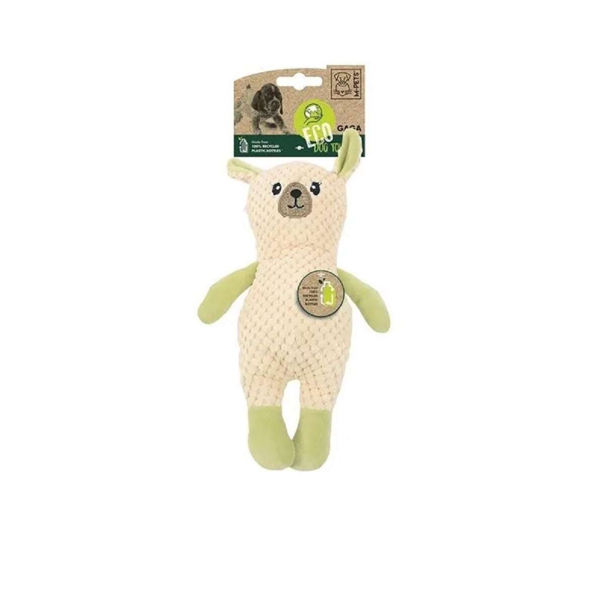 M-PETS Игрушка мягкая для собак Мишка Гага, 29 см