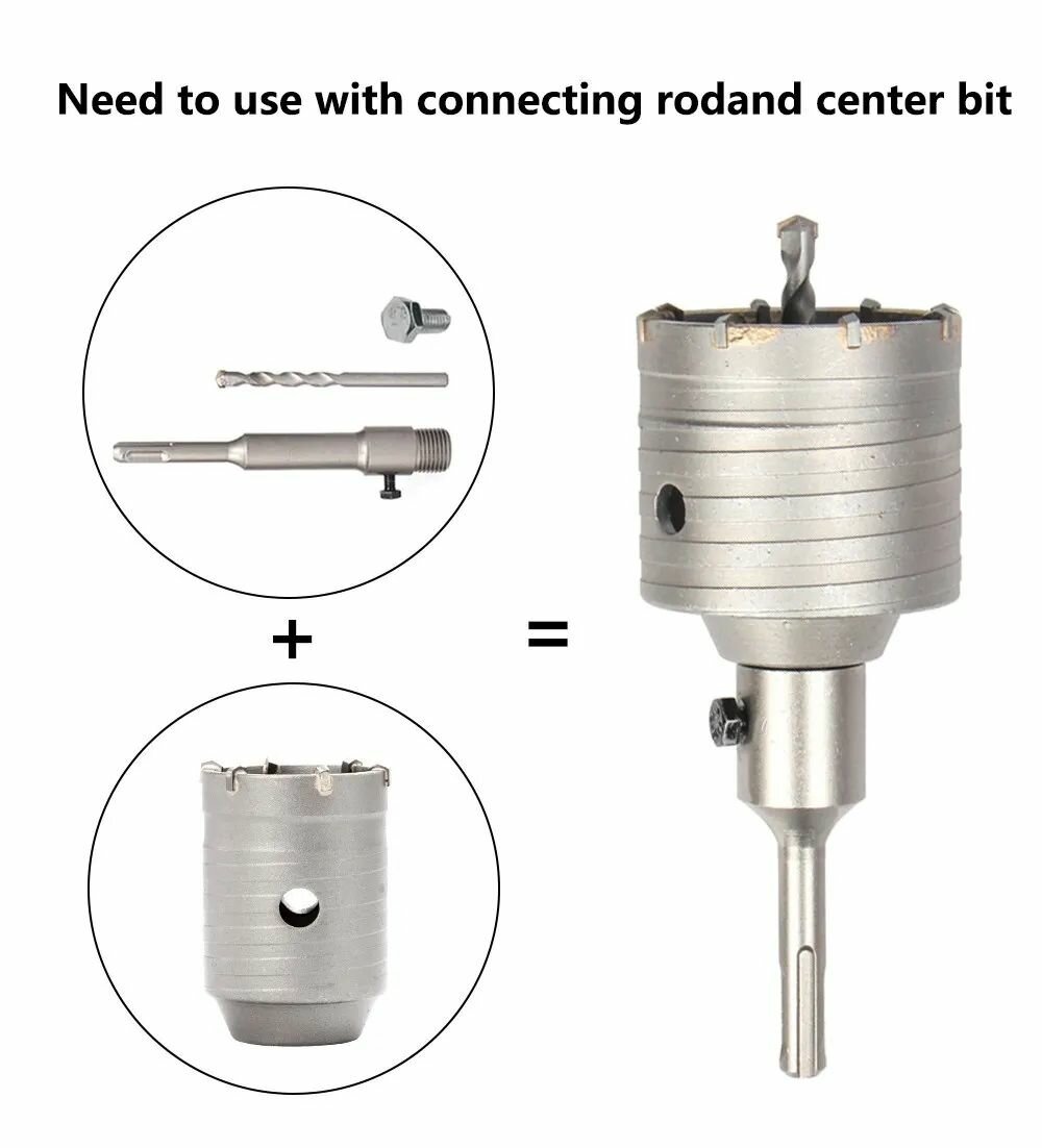 Коронка по бетону XCAN, M22 размер 90х69 мм