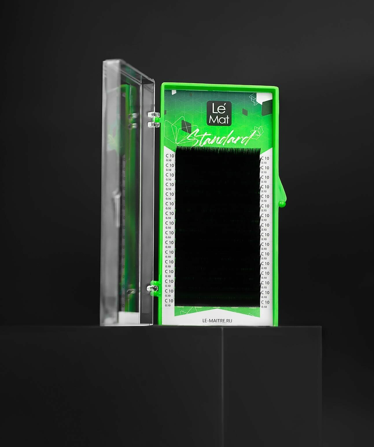 Ресницы черные Le Mat 'Standard' D 0.07 9 mm одна длина (16 линий)