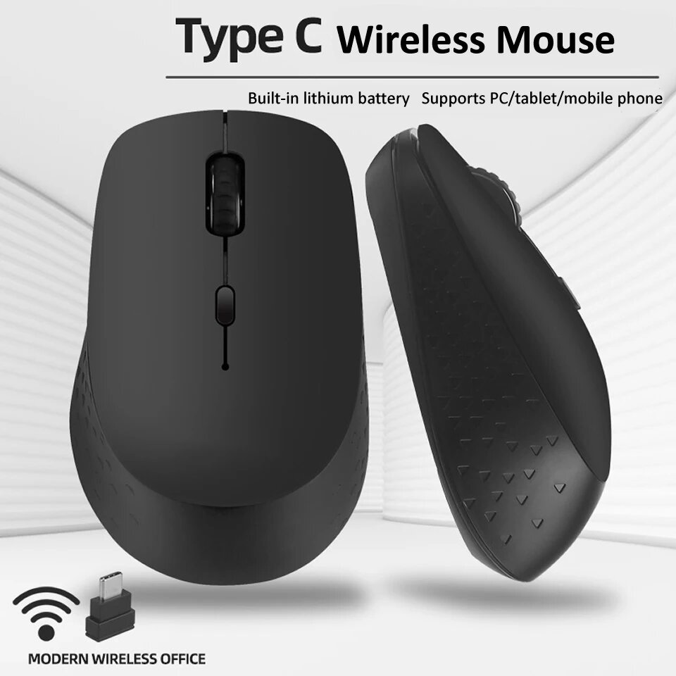 HKXA Беспроводная мышь Type C черный