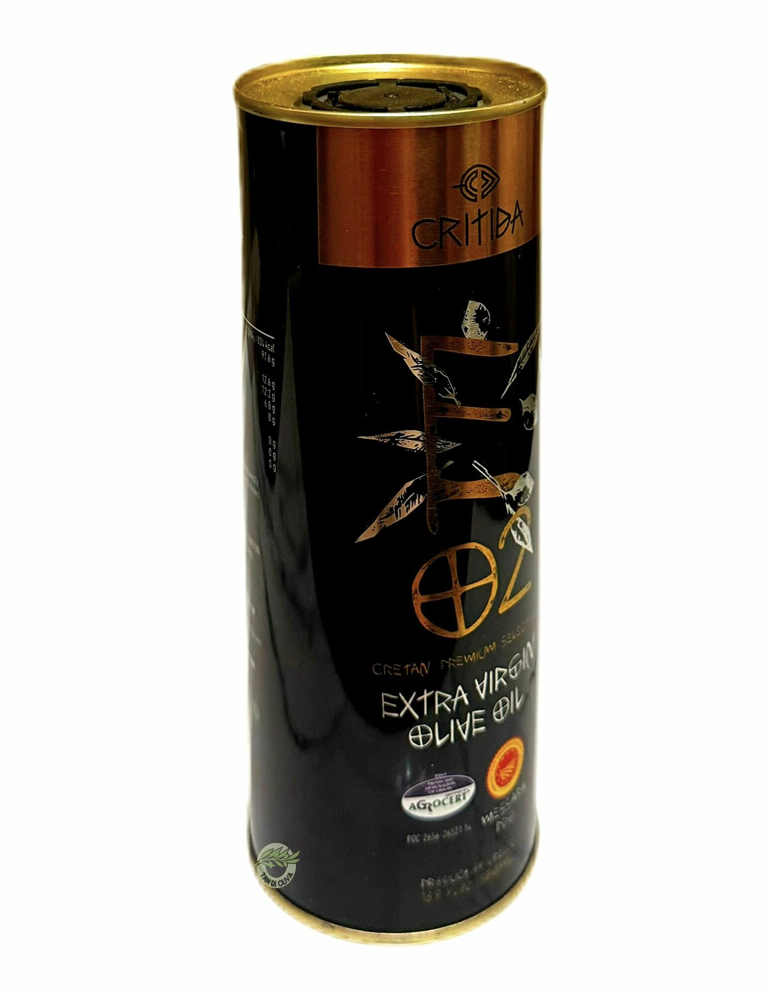 Оливковое масло Extra Virgin Critida нерафинированное для салата, холодного отжима, Греция, 500 мл
