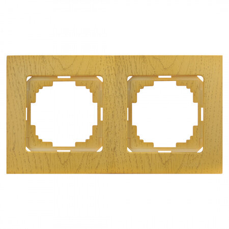 Двухместная рамка Nilson Touran wood