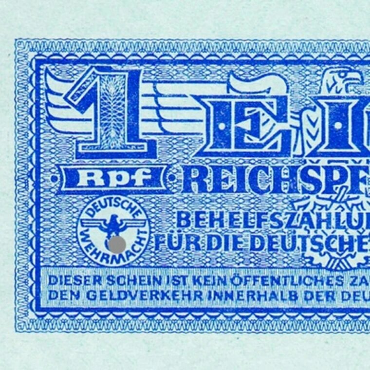 Вермахт 1 рейхспфенниг 1942 года, сувенирная копия, банкноты и купюры редкие коллекционные