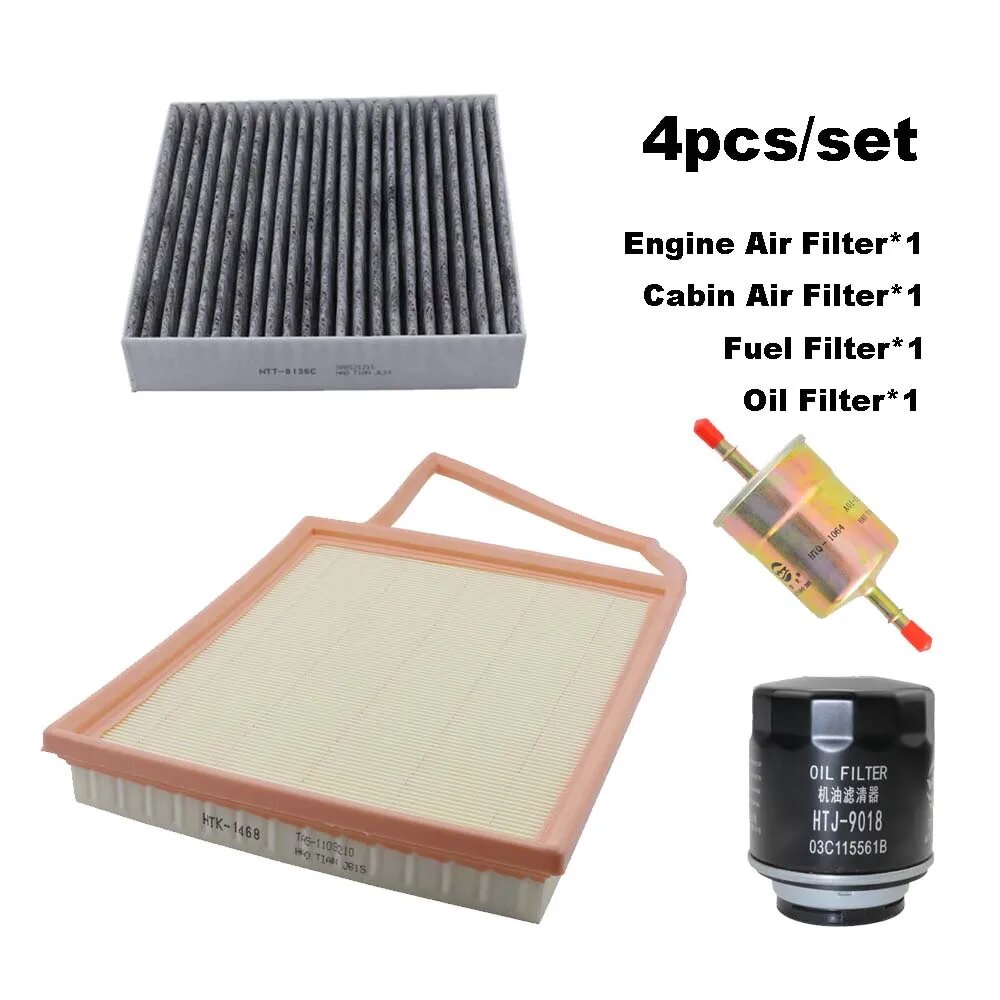 4 шт. набор фильтров для BYD TANG DM-i 2021-2024 2022 л Гибридный DMp 2023 салона двигателя A/C аксессуары для фильтра свежего воздуха топлива газа масла