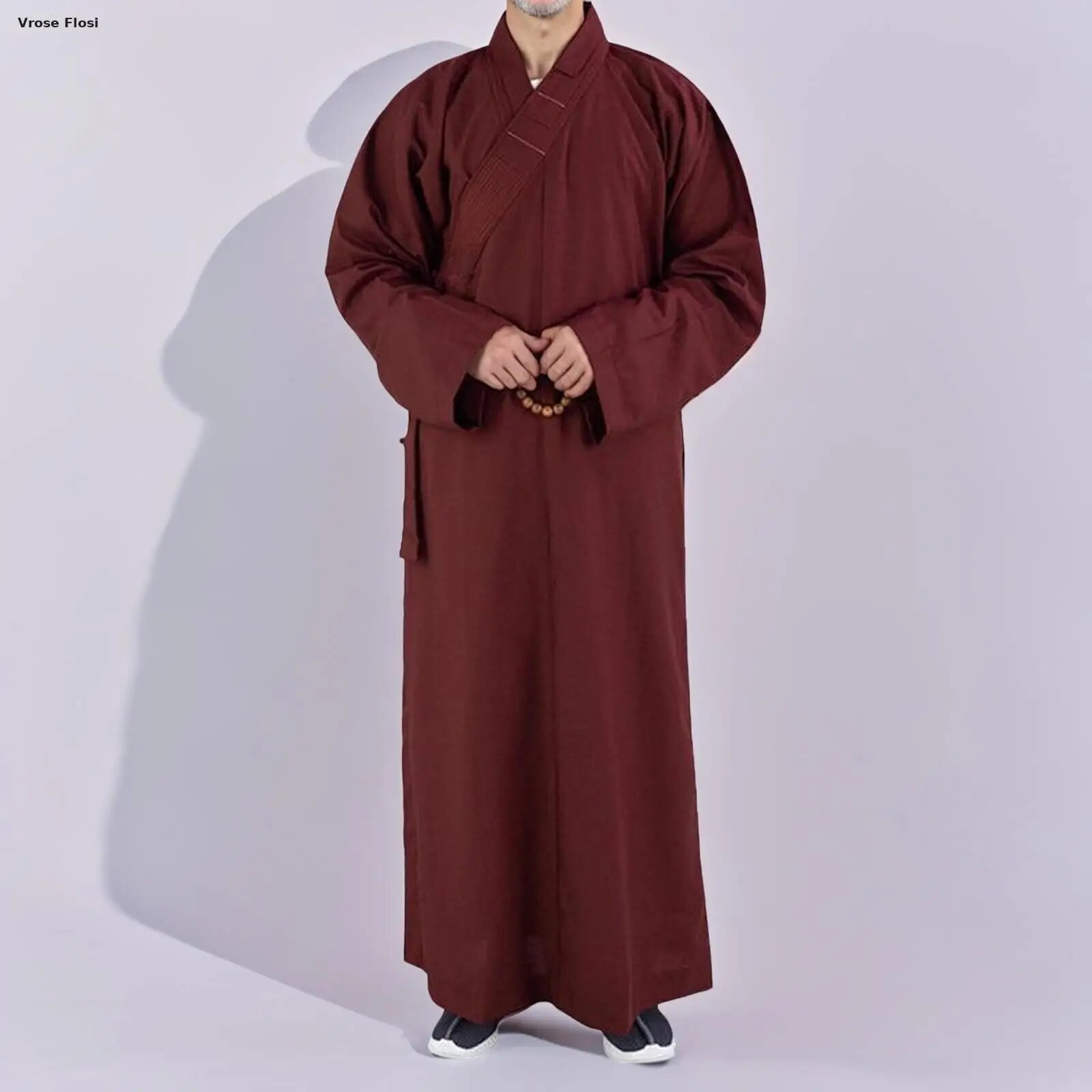 Китайские халаты для медитации KUCLUT Бордовый, For Height 180cm, 005