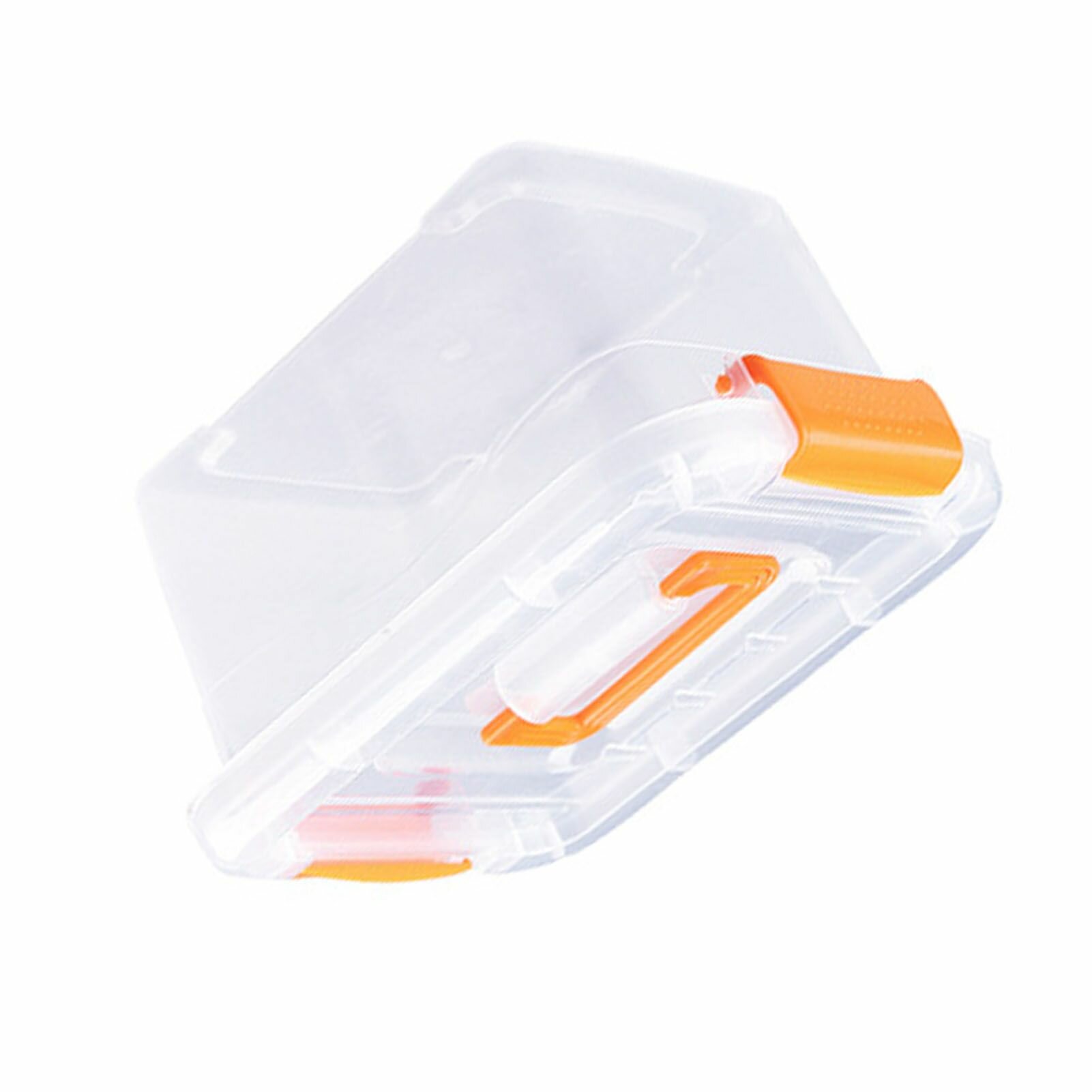 Пластиковый контейнер для хранения с пряжками с защелкой, портативная ручка, сверхмощный прозрачный контейнер с защелкой для хранения, маленькая коробка