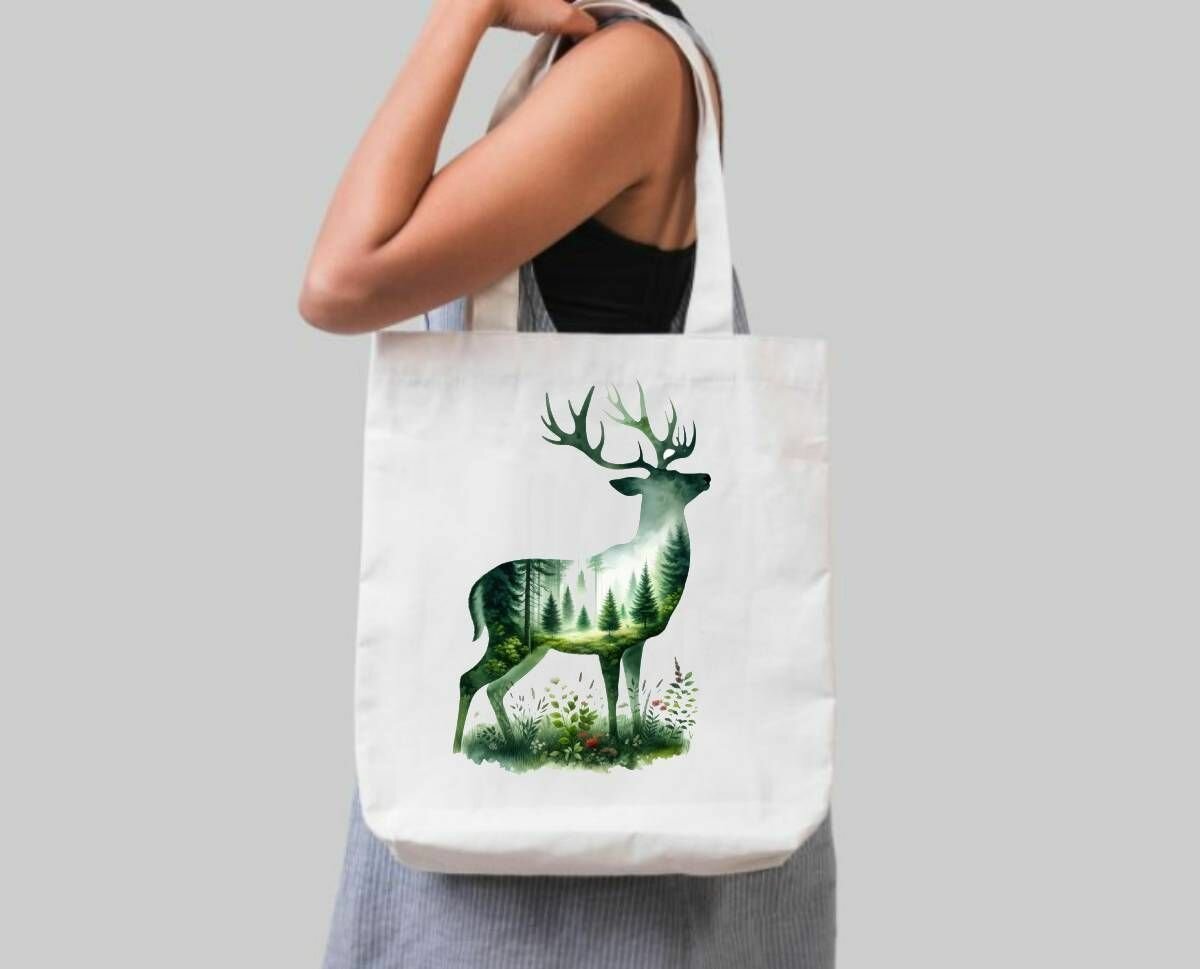 Термотрансфер "Олень" 25х17, наклейка на одежду