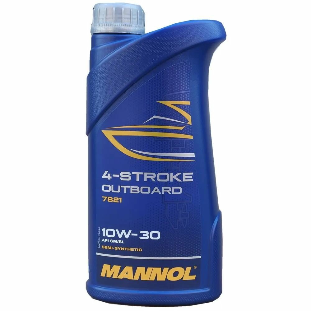 MANNOL 7821 4-Stroke OUTBOARD Масло моторное полусинтетическое 1л