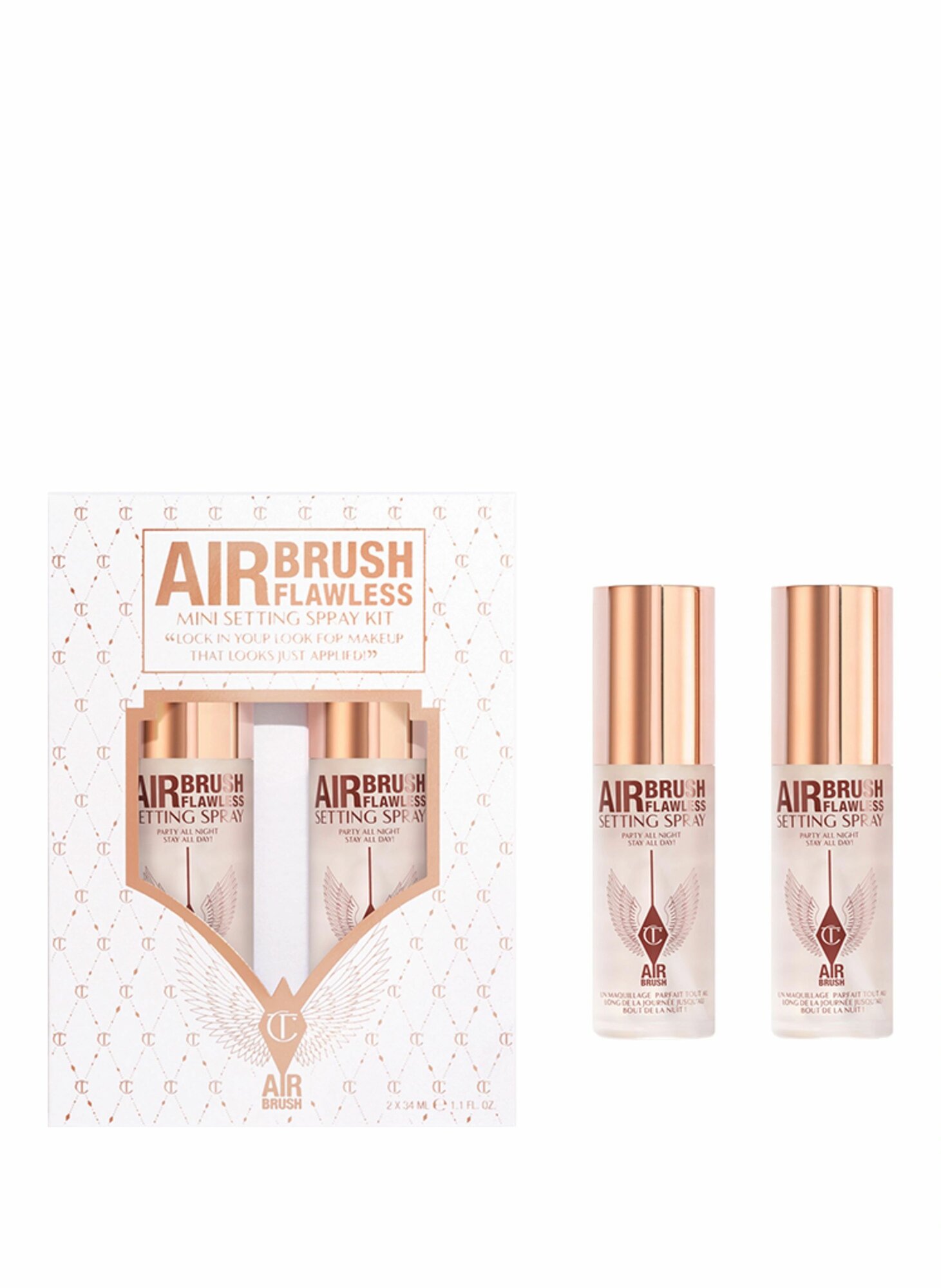 Charlotte Tilbury Набор для макияжа спрей-фиксатор x 2 AIRBRUSH FLAWLESS MINI SETTING SPRAY KIT
