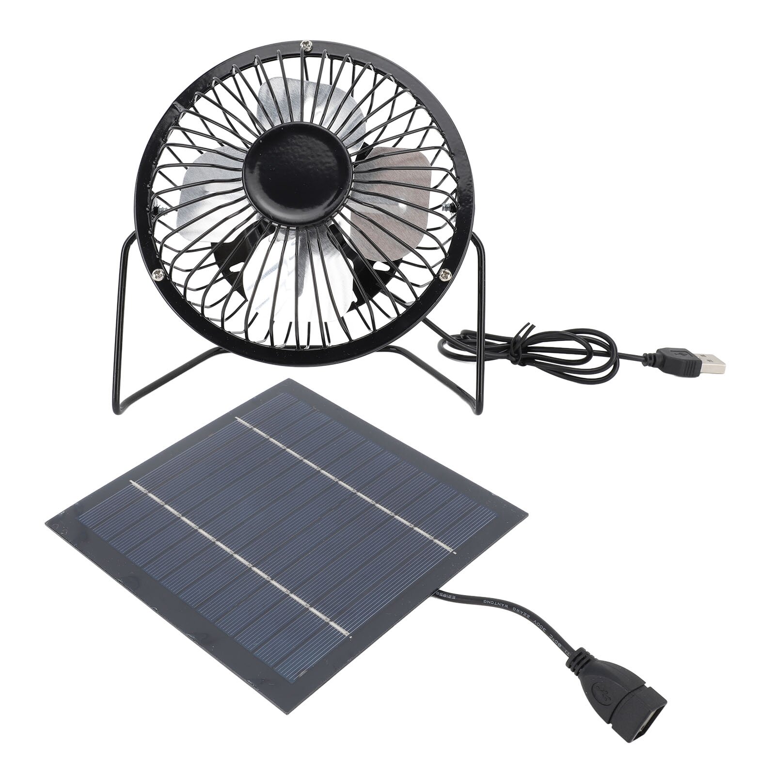 5 Вт Солнечный панель для питания для на открытом охлаждении USB Solar Fan Kit для тепличного курятника Coop House