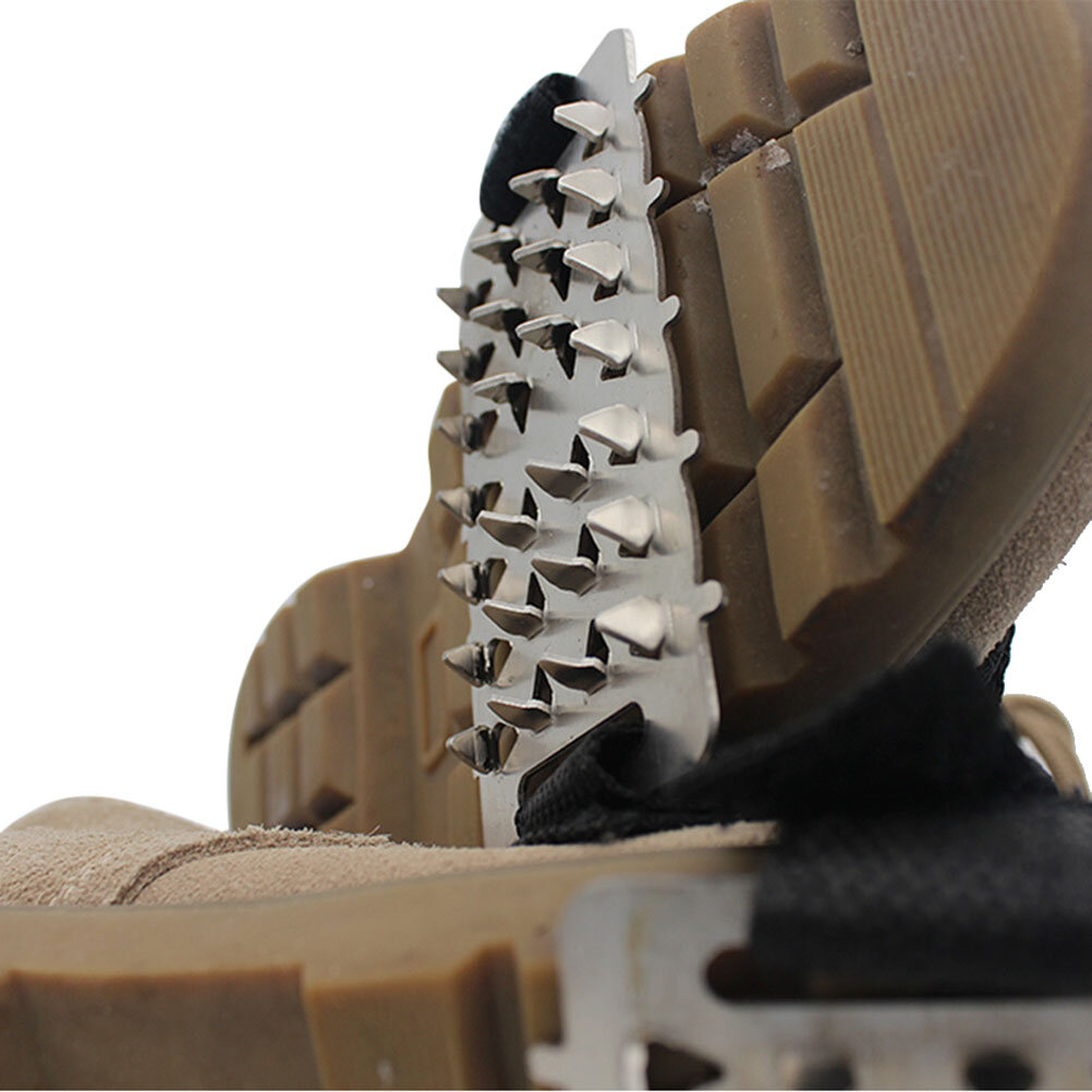 Кошки для льда, нескользящие шипы для ледяной тяги, 26 шипов, ледяные шипы, обувь, ручки для ботинок, для прогулок на свежем воздухе по снегу и ледолазания, скалолазания, рыбалки