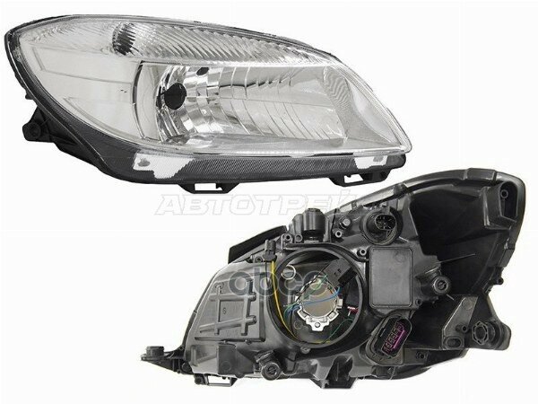 Фара Skoda Fabia 10-15 / Roomster 06-15 (Справа/ Галоген/ С электрокорректором) Sat арт. ST-665-1122R