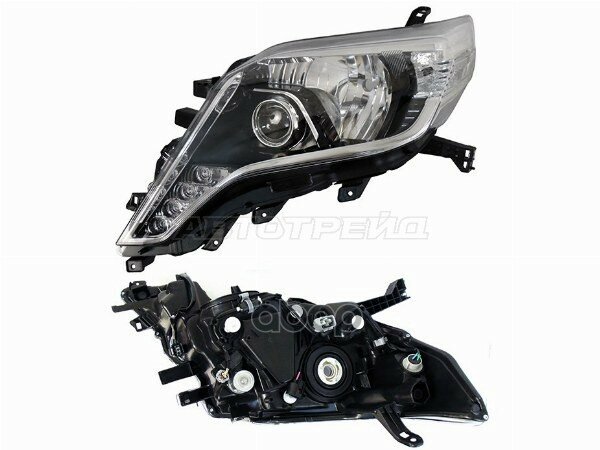Фара Toyota Land Cruiser Prado (J150) 13-17 (Слева/ LED/Галоген/ ДХО/ под электрокорректор) Sat арт. ST-212-11Y5L