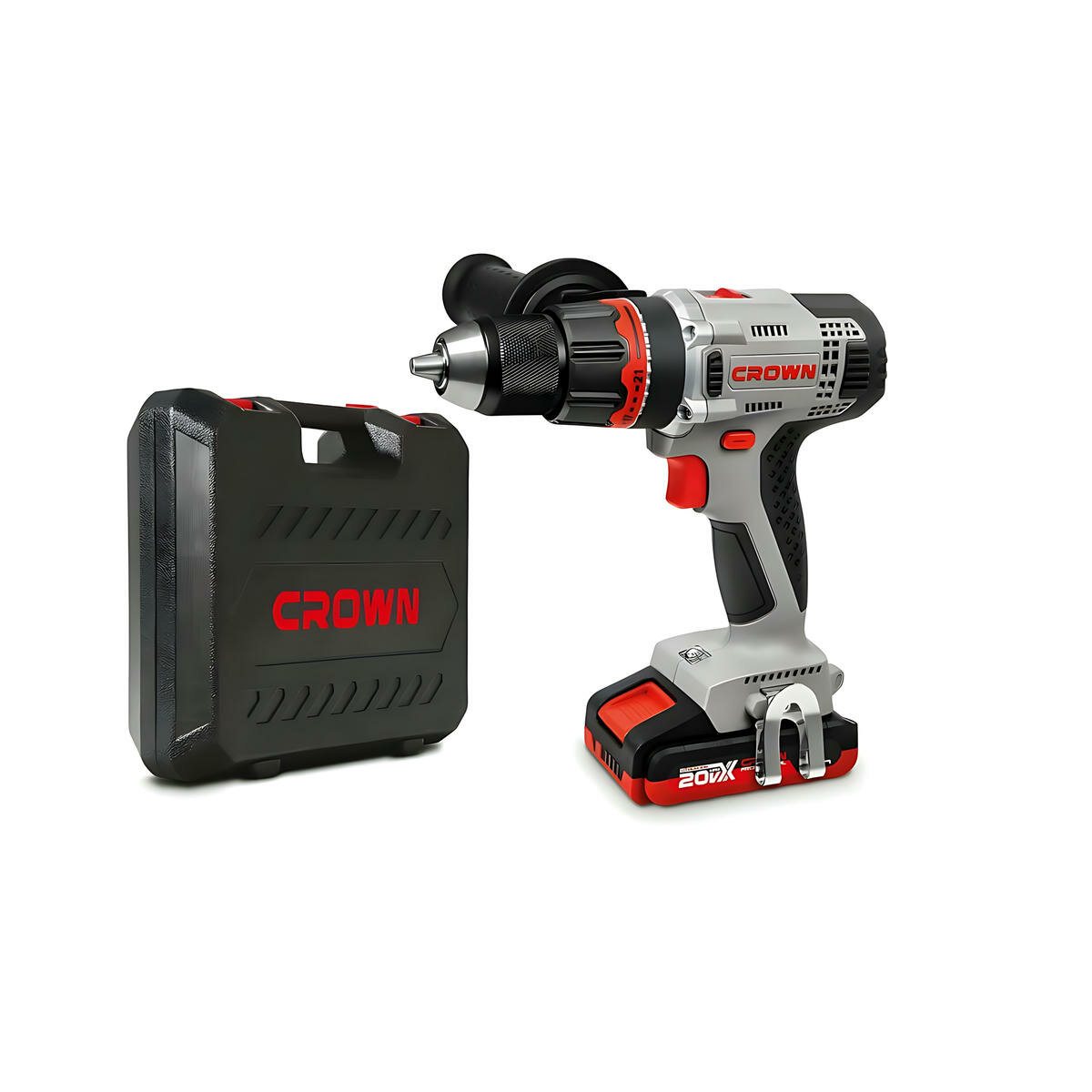 Аккумуляторный шуруповерт CROWN CT21076HMX-2 BMC