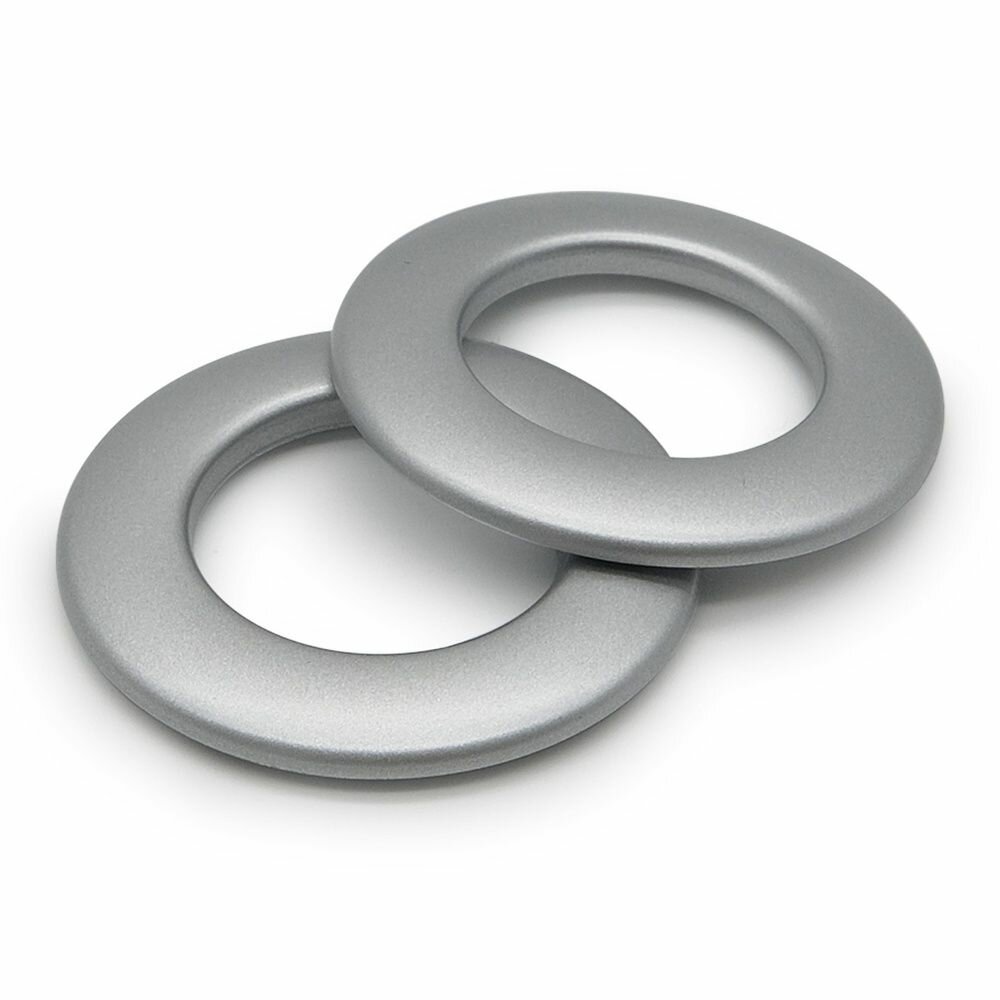 Люверсы для штор SmolTex круглый диаметр 25 мм с классическим замком, 03 матовое серебро, 10 шт