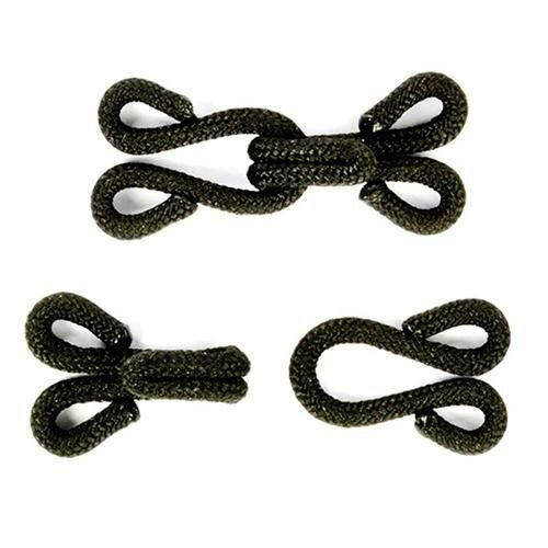 Крючки для одежды айрис Черные, в оплетке, 1,0х2,5 см, 0300-4302, 100 шт