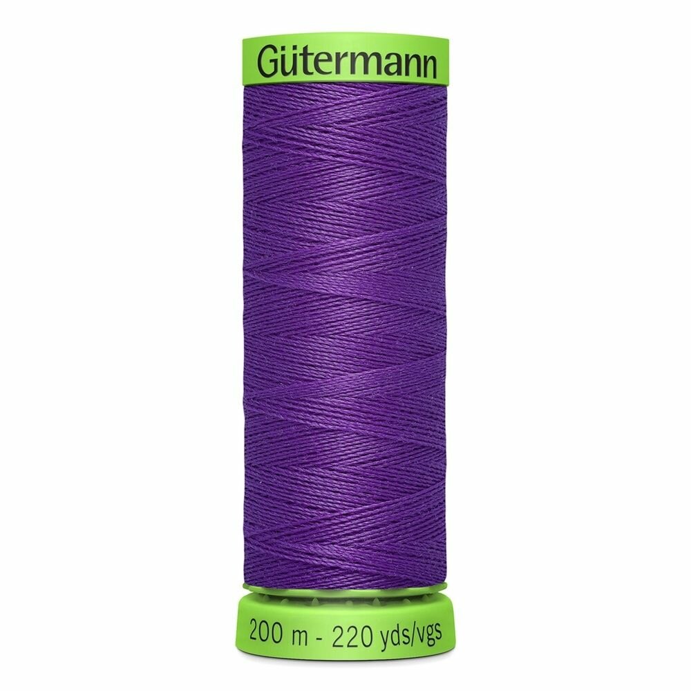 Швейные нитки Gutermann Extra Fine 150/200 м для деликатных материалов, цвет 392 фиолетовый джинс, 5 шт (2)