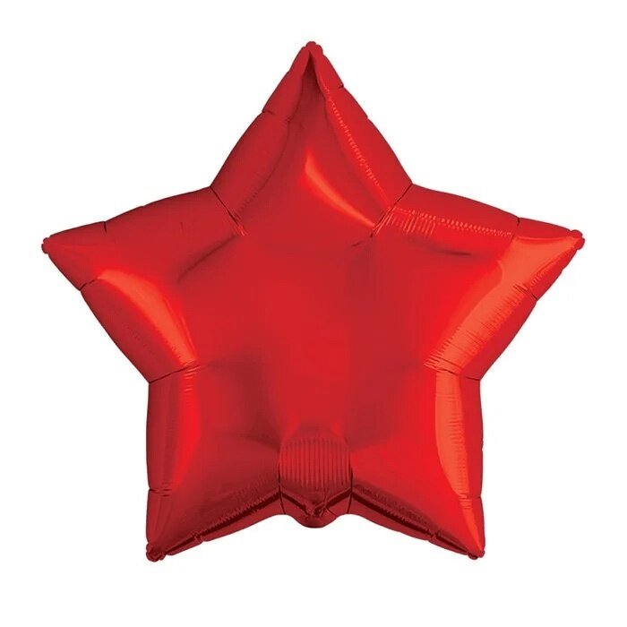 Шар воздушный Agura Звезда, 30", 76,5 см, красный (751046)