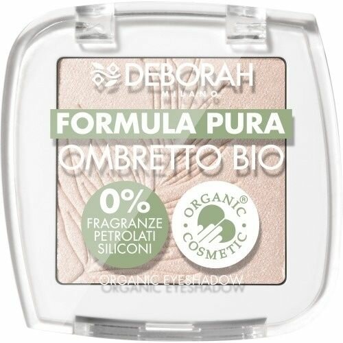 Тени для век DEBORAH Formula pura ombretto bio, тон 02 нежно-золотой, 2,5 г (MFV000623)