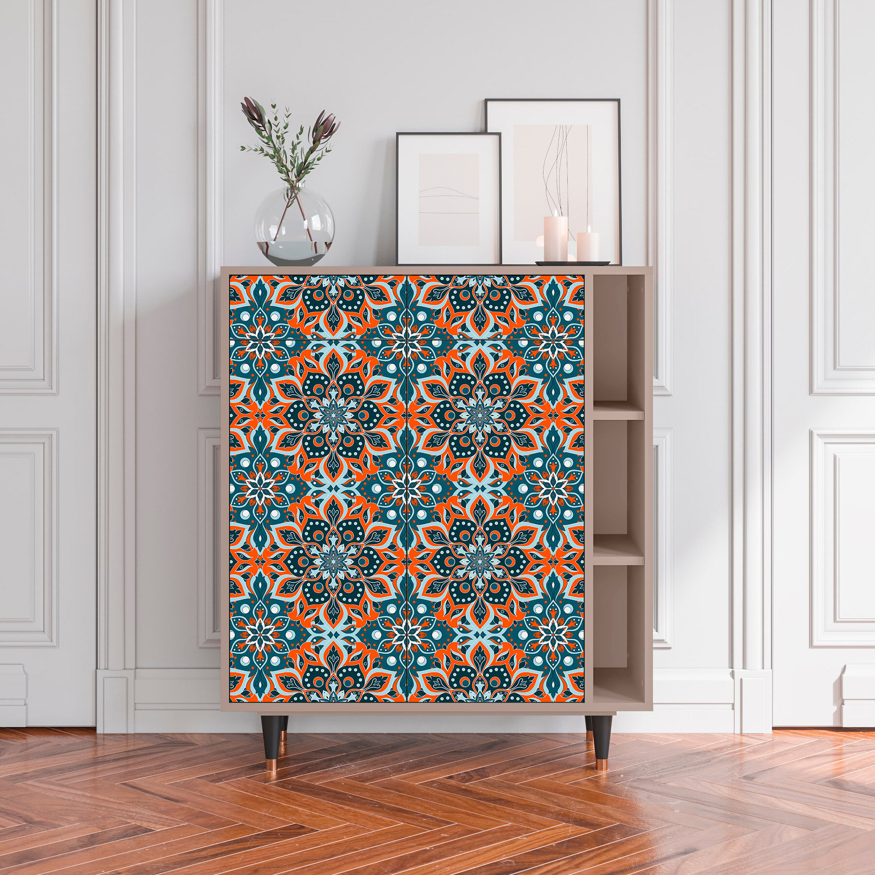 Комод - STORYZ - BS6 Fire Beetle, Размер - 94 x 110 x 41 см, Цвет корпуса - , Бежевый