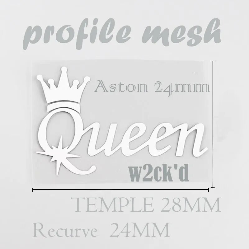 Металлические именные буквы для декора YFTK Caiman v.4, silvery