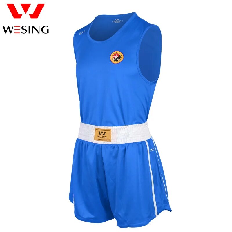 Wesing Униформа Санда для взрослых и детей красный/синий/черный Синий, XXXL, Men Blue