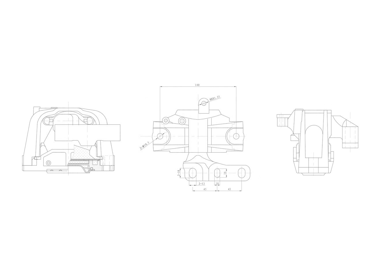 UNIO RMP-15015 (1K0199262AB / 1K0199262AM / 1K0199262M) опора двигателя правая VW Passat (Пассат) b6, b7 05-, Golf (Гольф)