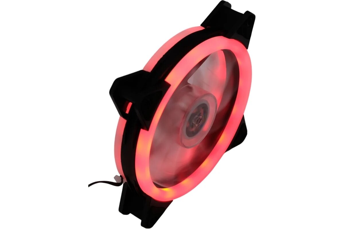 Вентилятор Gembird D12025S12L-R черный 120мм 20,5db 3-pin