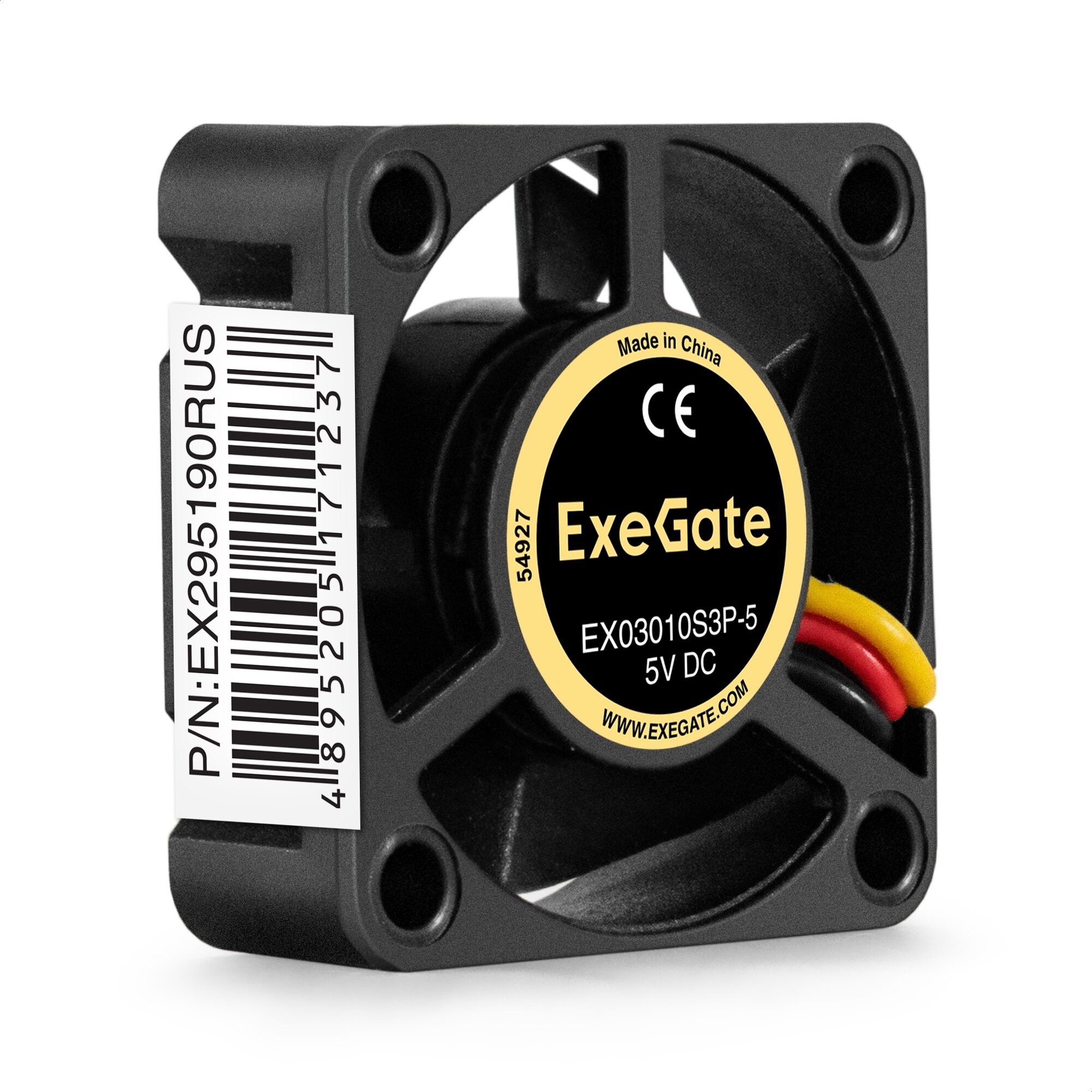 Вентилятор 5B DC ExeGate EX03010S3P-5 черный 30мм 9000rpm 25db 3-pin