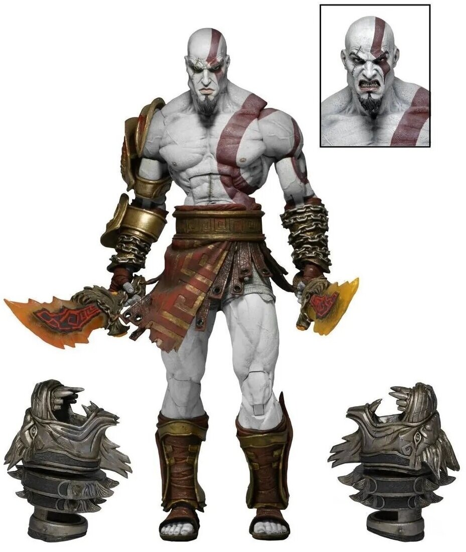 Фигурка GHgyl «Кратос God of War», артикуляция, пластик, 2 головы