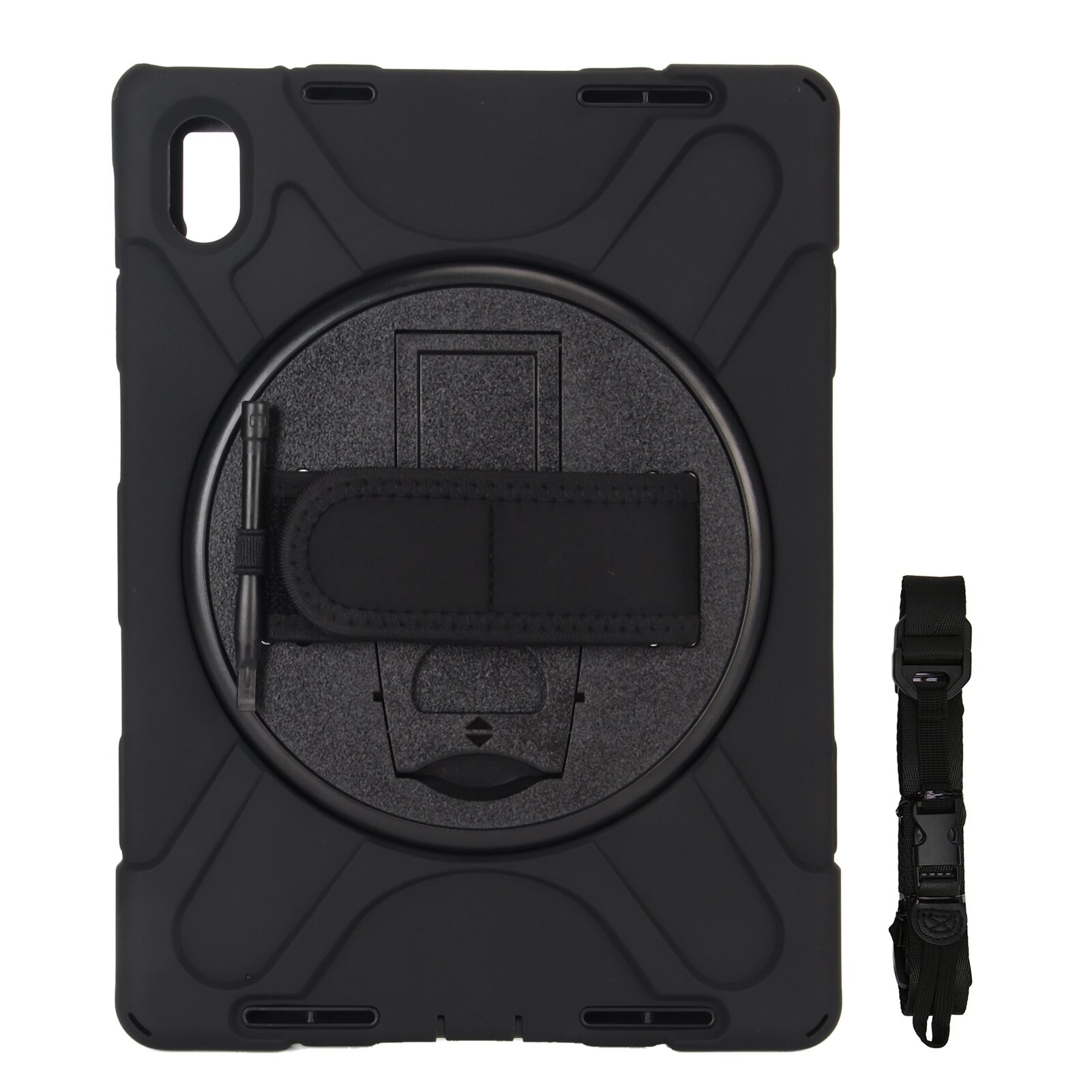 Защитный корпус планшета Shock -Reseption Case с кронштейнами для плечевых ремней для iOS 10 Gen для iOS 2022 Black
