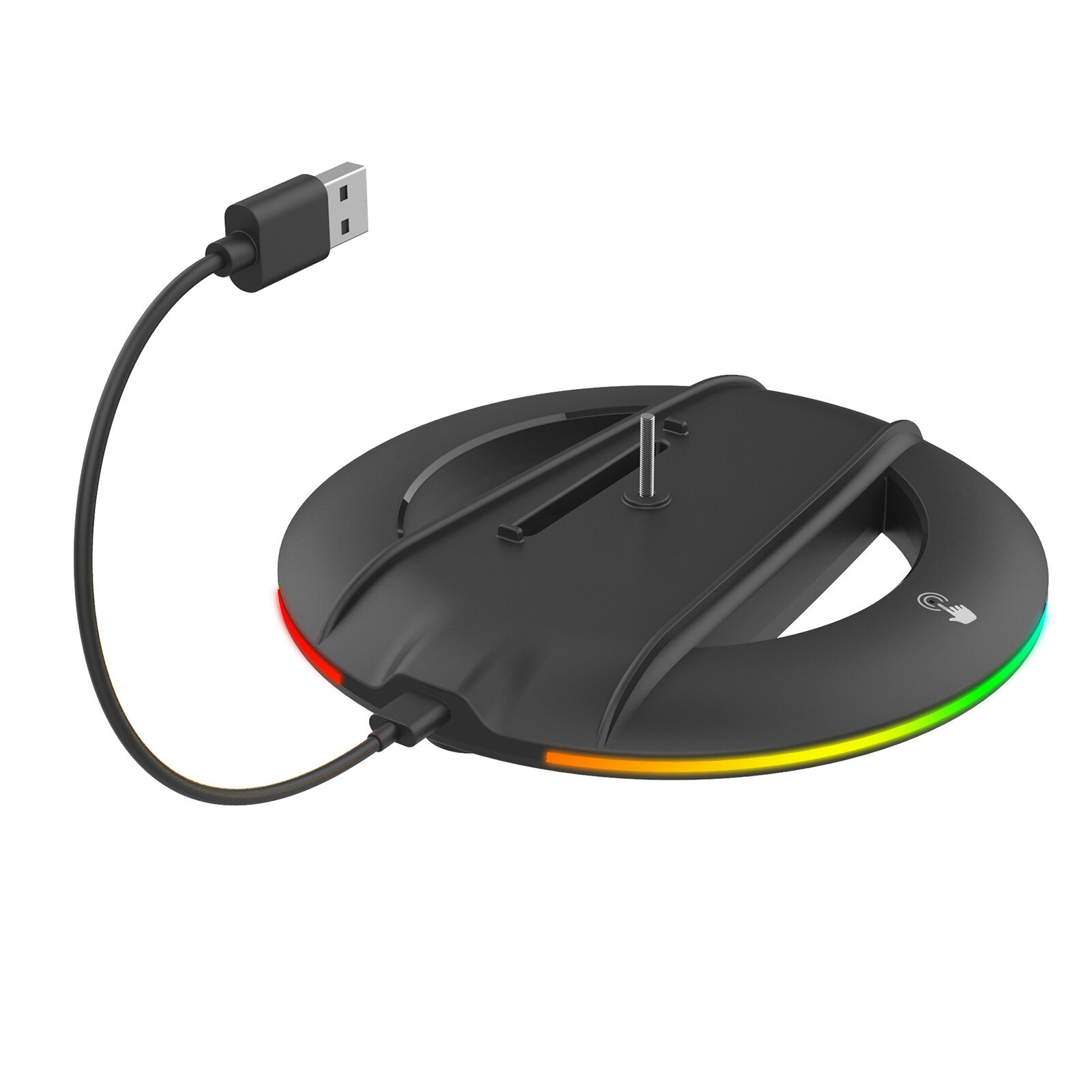 Вертикальная подставка для консолей Slim Pro с 14 режимами RGB-подсветки, нескользящее винтовое основание для игровой консоли Slim Disc Digital Edition