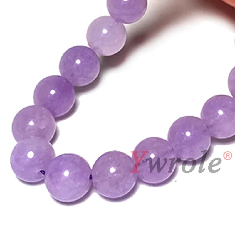 Круглые бусины из натурального камня YWROLE 6 8 10 мм 6mm 59-61pcs, lavender jade