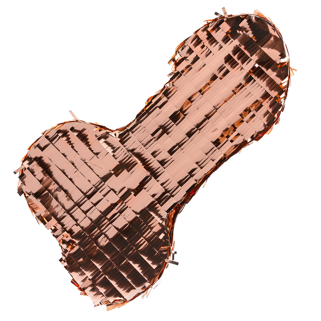 Пиньята Волна веселья на Девичник цвет Розовое Золото, Металлик, 51х30х10 см