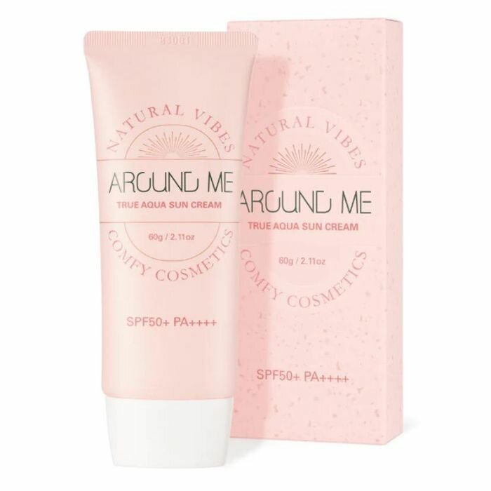 Welcos Around Me True Aqua Sun Cream SPF50+ PA солнцезащитный крем для лица (60г.)