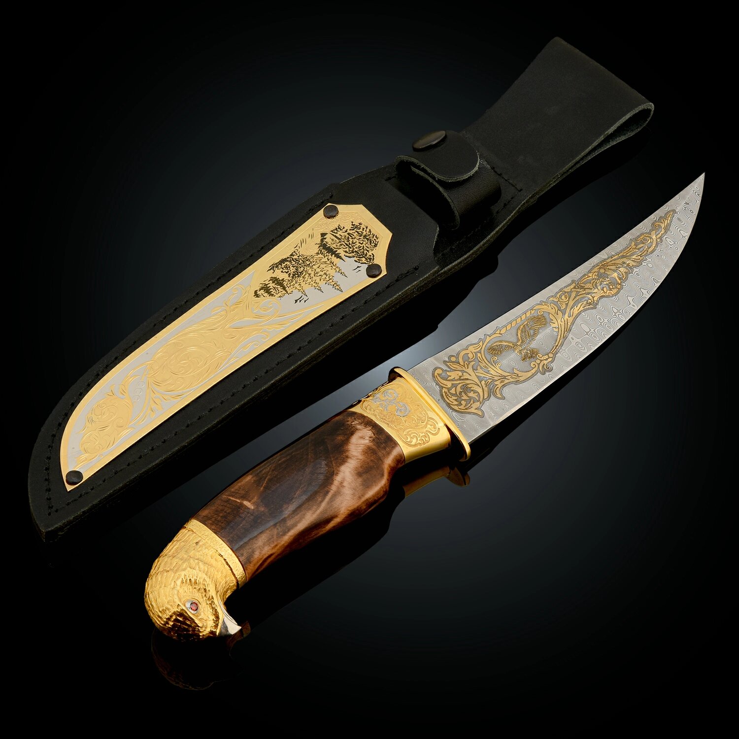 Нож сувенирный "Сокол". Златоуст