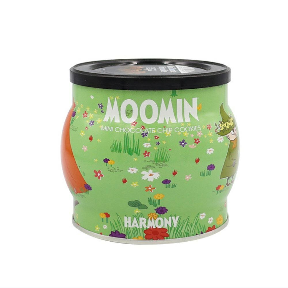Мини-печенье FRUGI Moomin с шоколадной крошкой в жестяной банке, 200 г