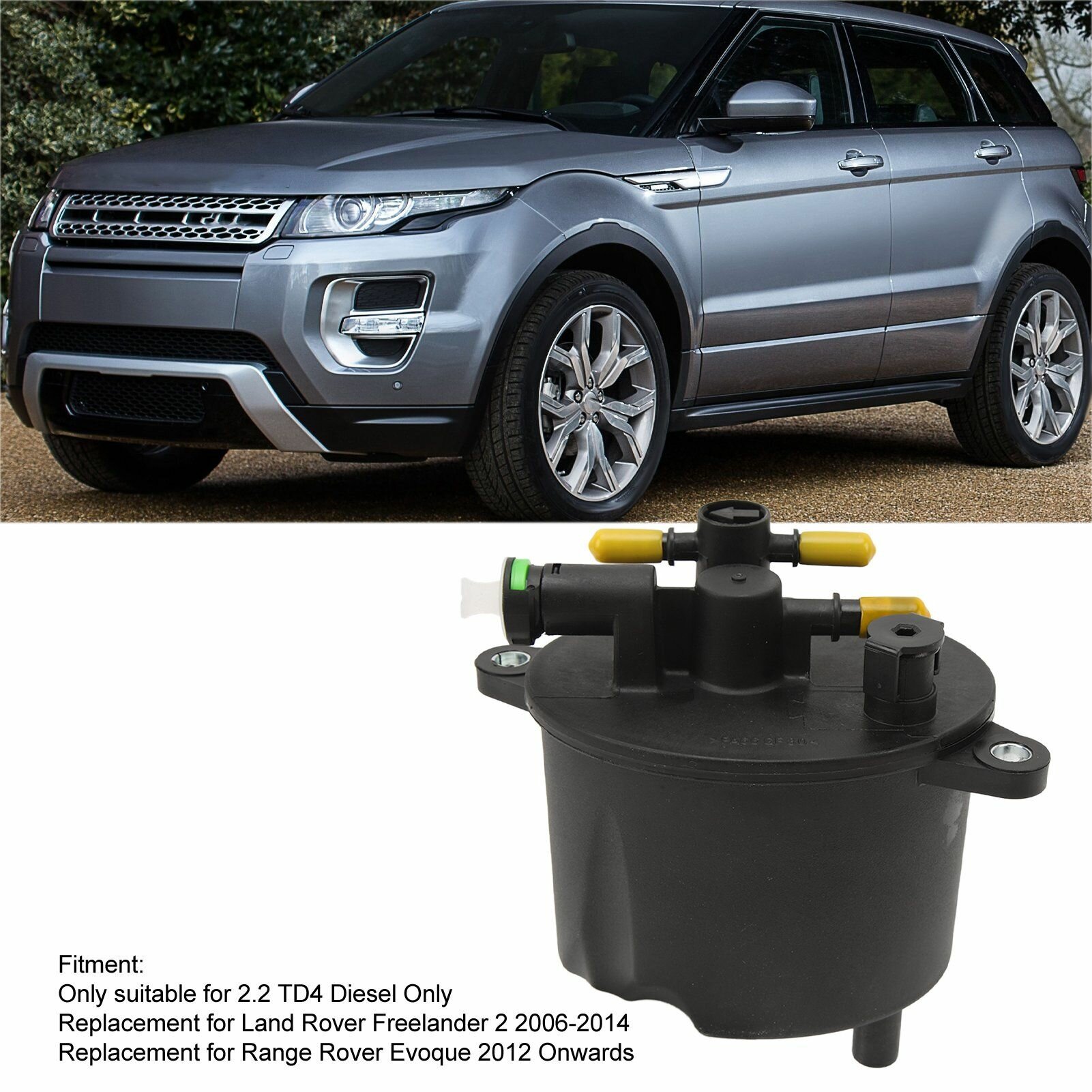Топливный фильтр дизельный для Land Rover Freelander 2 2006-2014 и Range Rover Evoque с 2012 OEM LR048299/LR001313