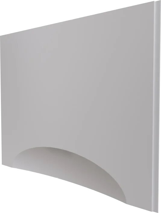 Боковой экран Radomir Vannesa Агата 1 L акриловый, белый, экран под ванну боковой, левый, прямоугольный, с креплением