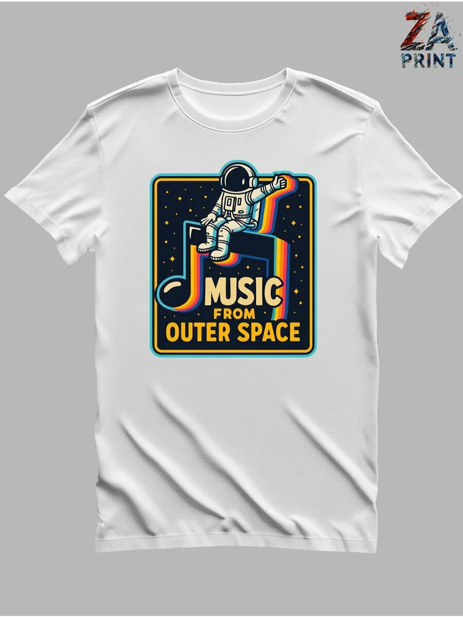 Футболка космическая музыка