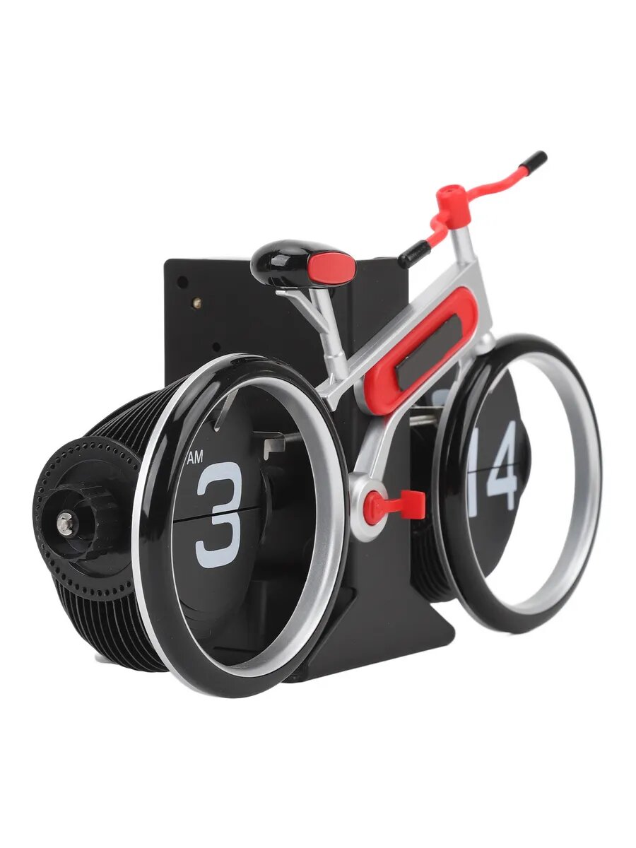 Часы-перевертыш в форме велосипеда, перевертыш на