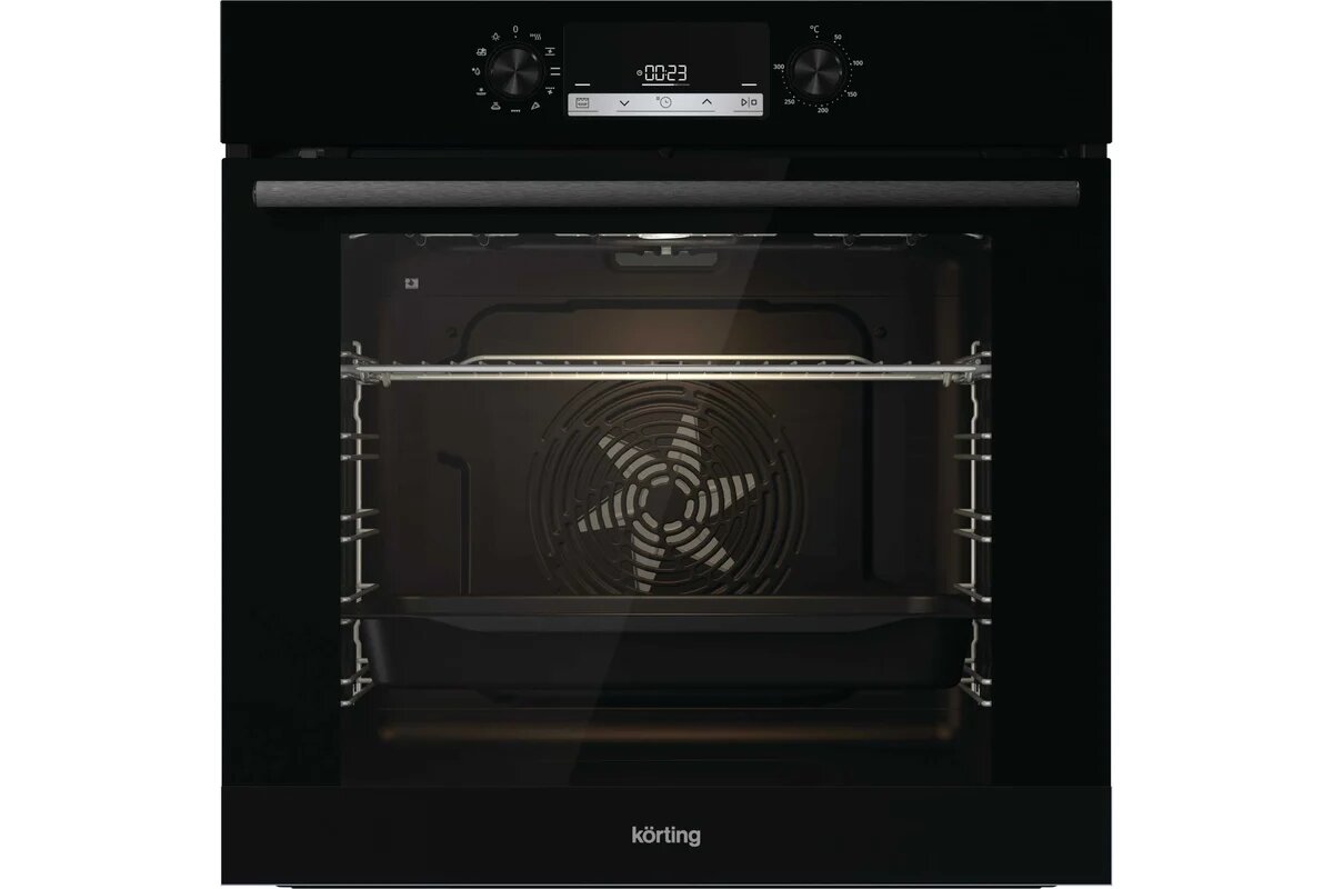 Электрический духовой шкаф Korting OKB 6820 EN, 77 литров, чёрного цвета