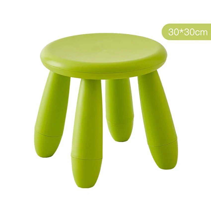 Круглый детский табурет для детского сада, обучающий табурет для ребенка, утолщенное пластиковое игровое сиденье, съемное, нагрузка 100 кг, для детей и взрослых представляют собой فeben, Зеленый