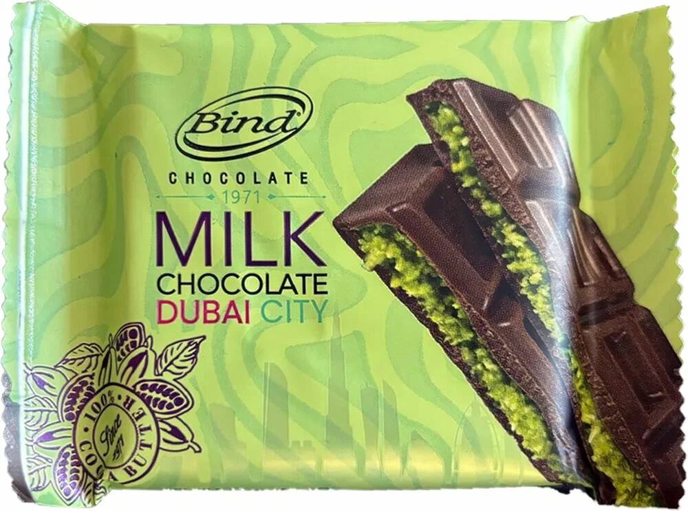 Шоколад BIND батончик "дубай" 60г