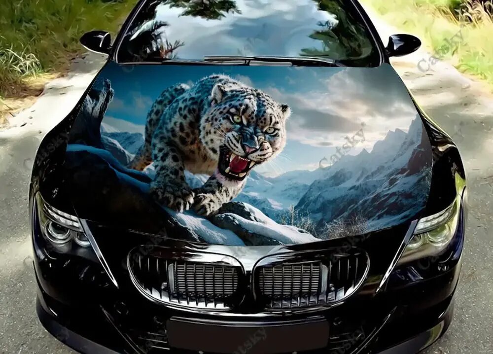 Великолепные виниловые наклейки на капот автомобиля, пленка, наклейки на крышку двигателя, аксессуары для автомобиля, защитный подарок, 150x100cm(cut of 2), WS31116D10