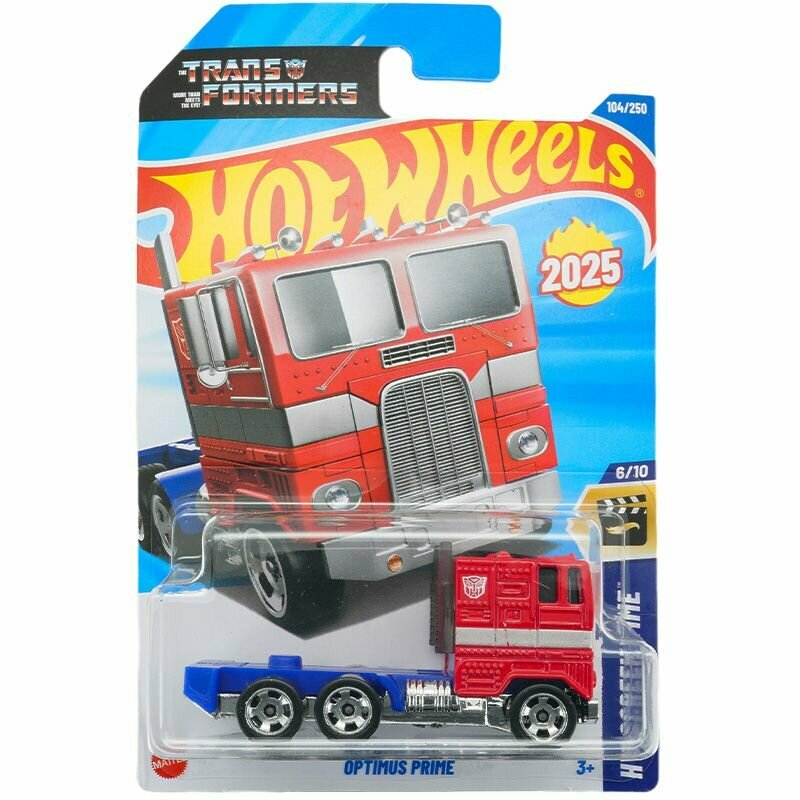 Машинка Mattel Hot Wheels 2025 OPTIMUS PRIME#Transformers