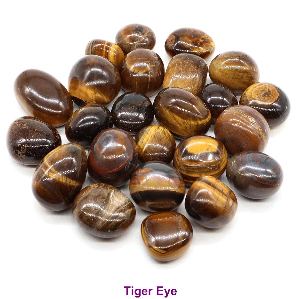Натуральные кристаллы яшма для аквариума Коричневый, 1PC, Tiger Eye