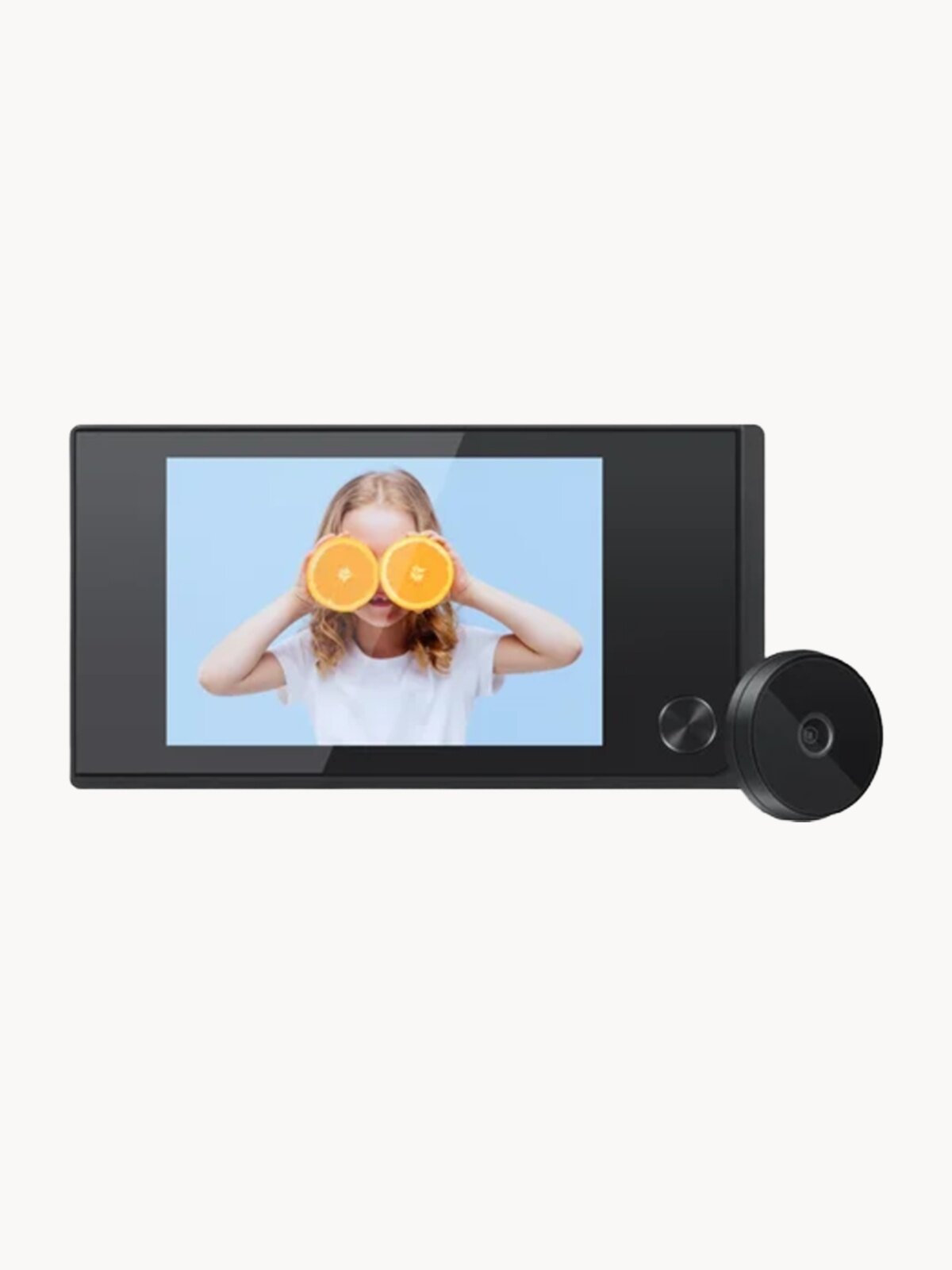 Видеоглазок для входной двери,3,5 дюйма дверной глазок, с камерой ЖК-дисплей,100 Вт пикселей Наружный монитор, черный
