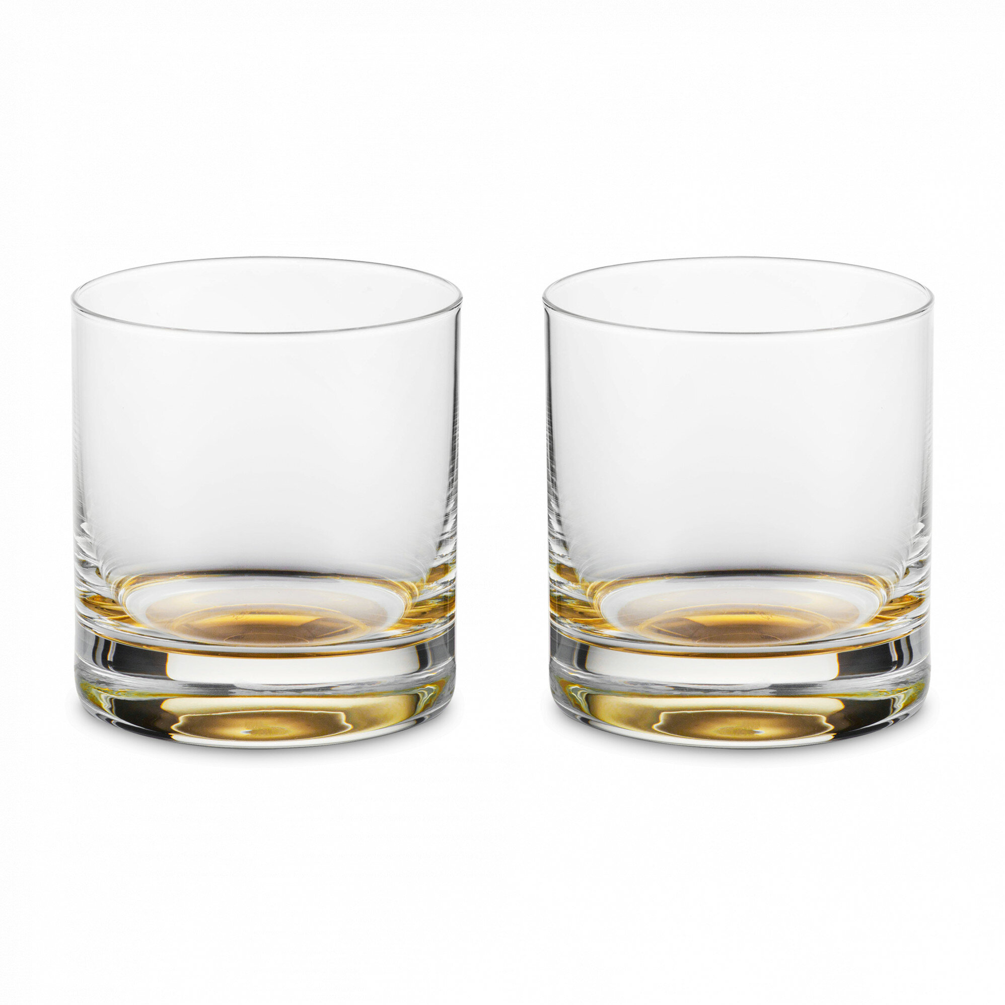 Набор из 2-х стаканов для виски, объем 400 мл, материал - бессвинцовый хрусталь, золото 86550023 Gentleman