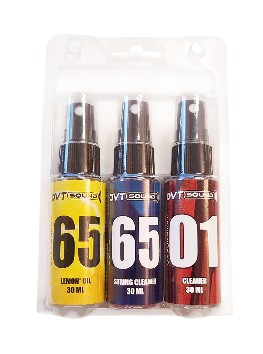 Oil_cl_sc_3n_30 Комплект для ухода за гитарой: масло, очиститель грифа и струн, OVTSound